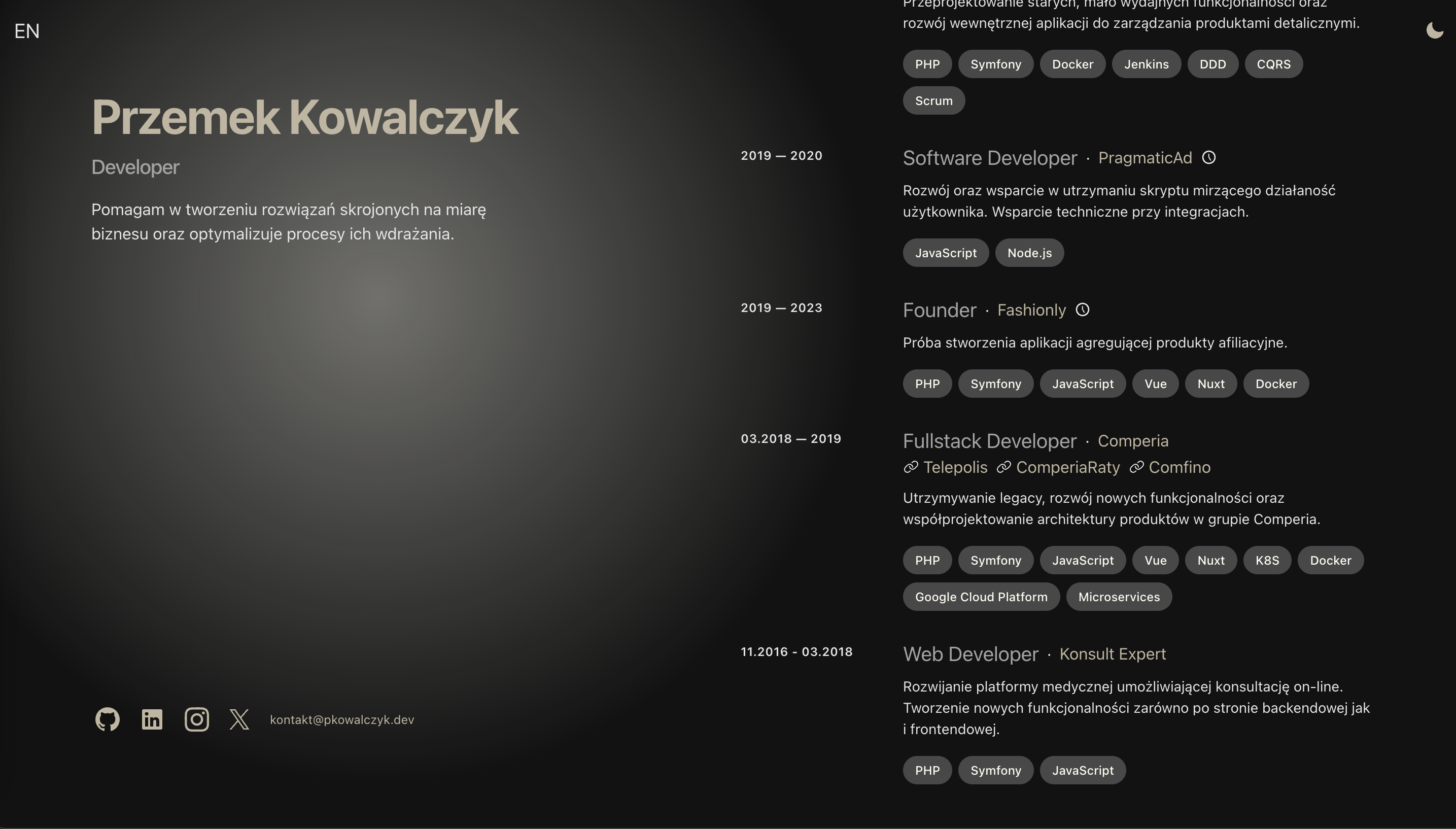 Przemek Kowalczyk - Developer